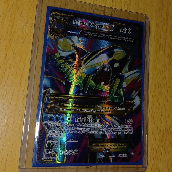 Toys | Mega Primal Kyogre Ex Holographic Trading Card | Poshmark